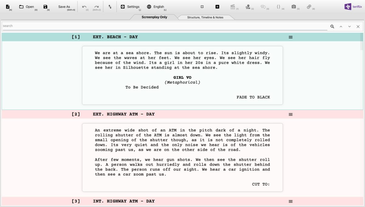 Structure Preview » Scrite