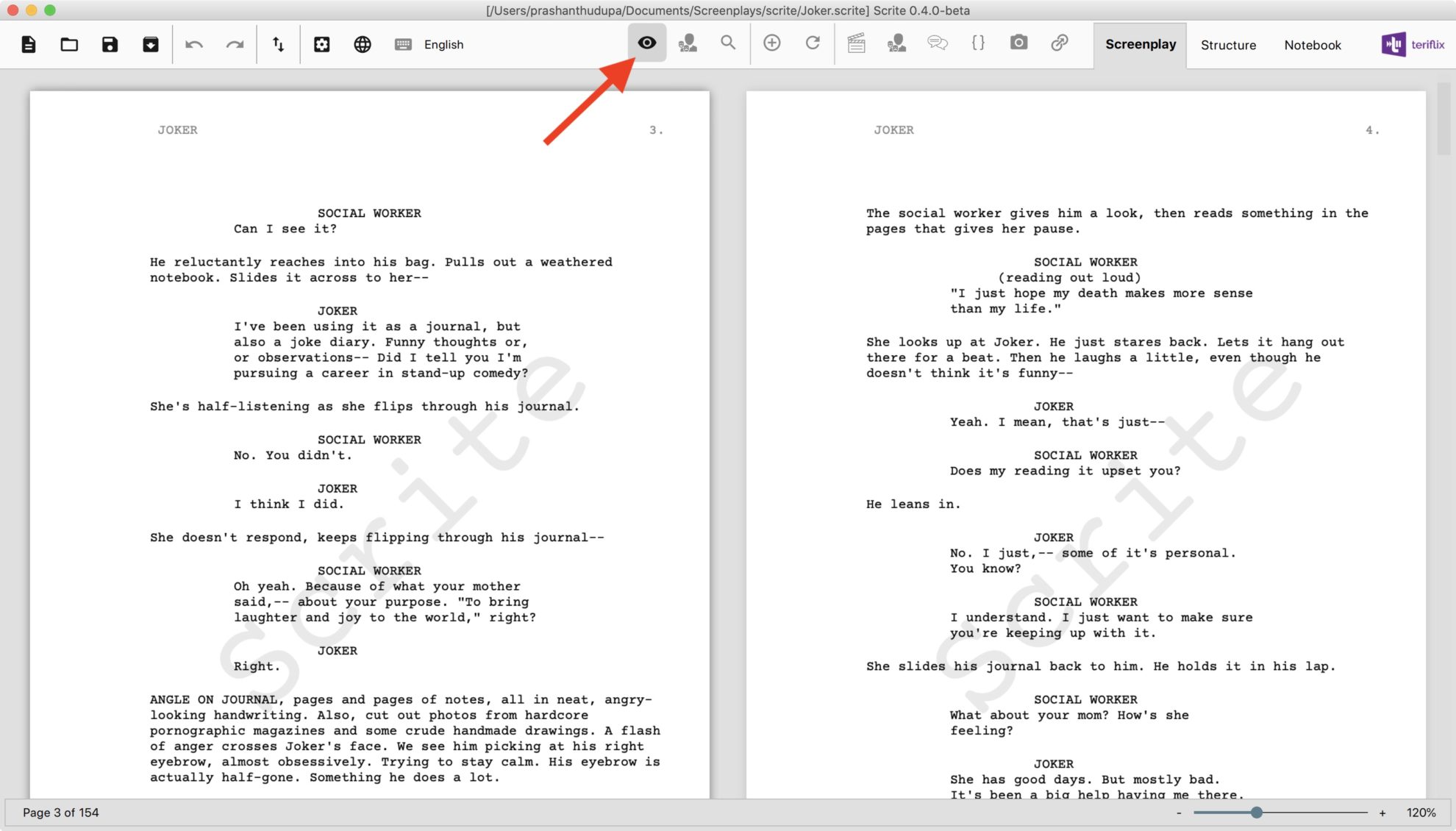 Fresh & New UI » Scrite