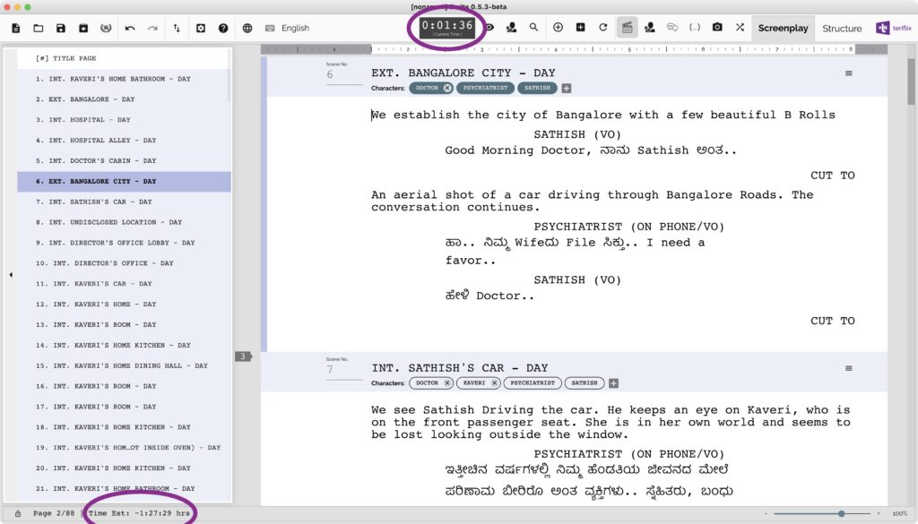Screen Time » Scrite