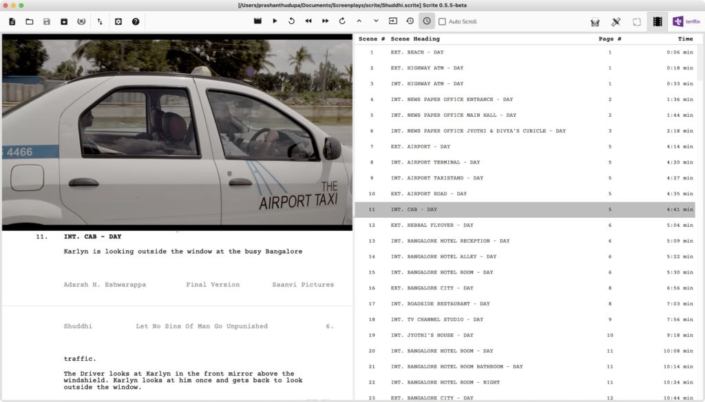 'Screenplayed' » Scrite