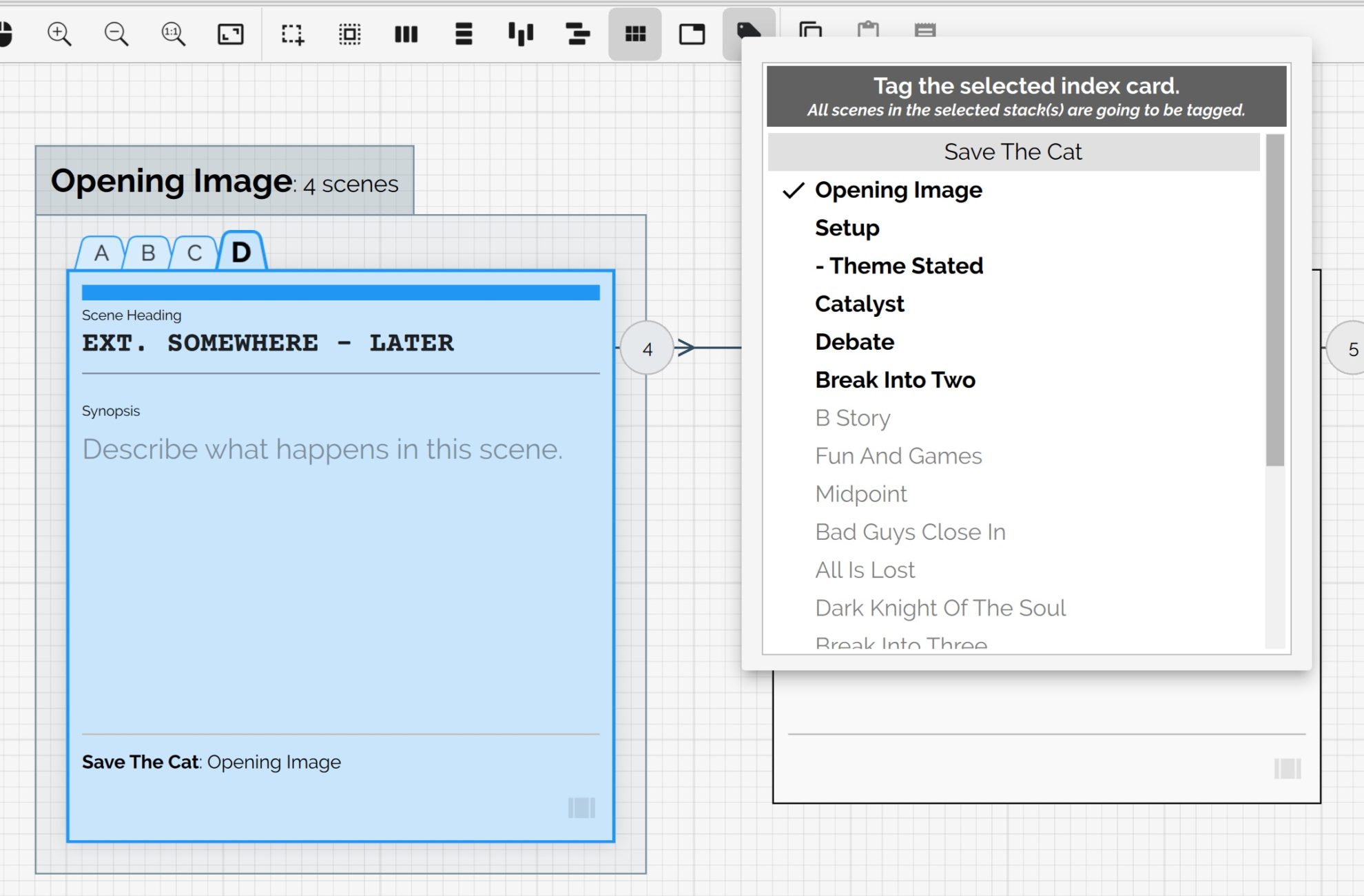 Stacking Index Cards » Scrite