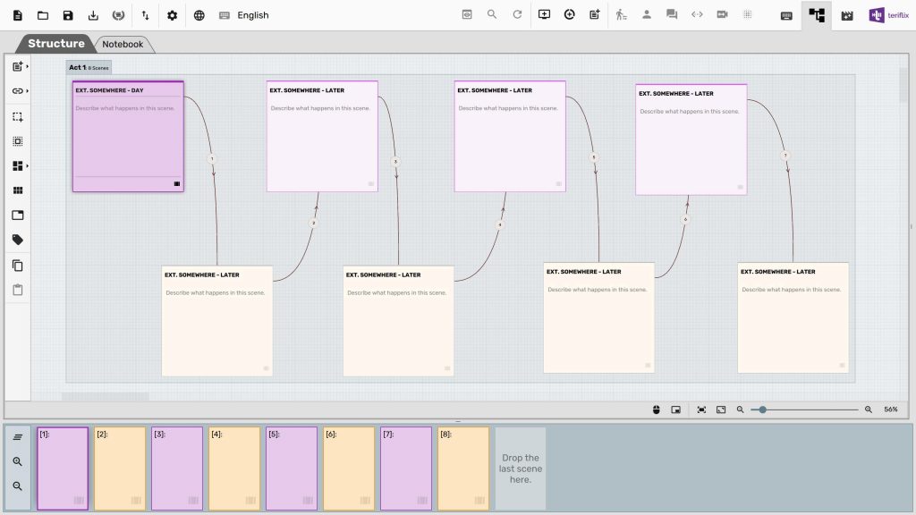 Advanced Structuring Tools » Scrite
