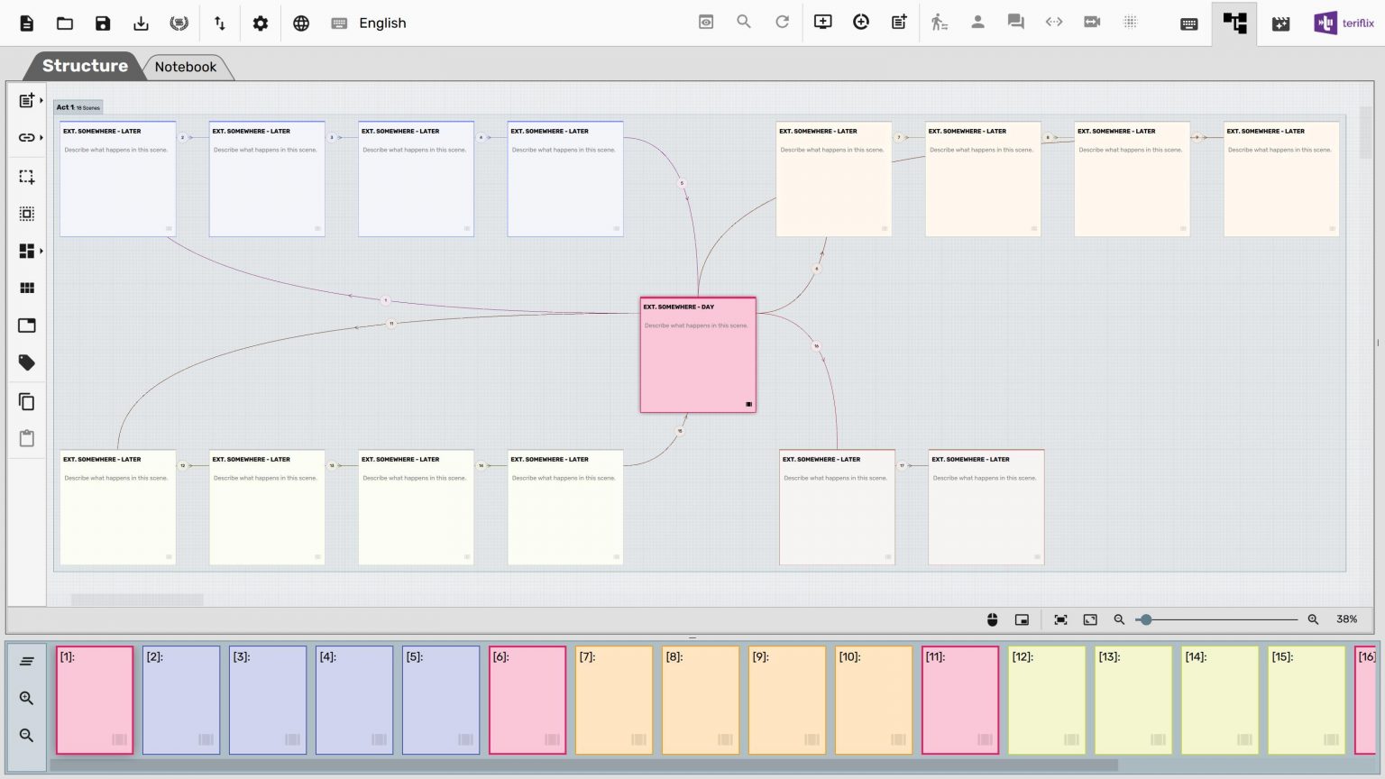 Advanced Structuring Tools » Scrite