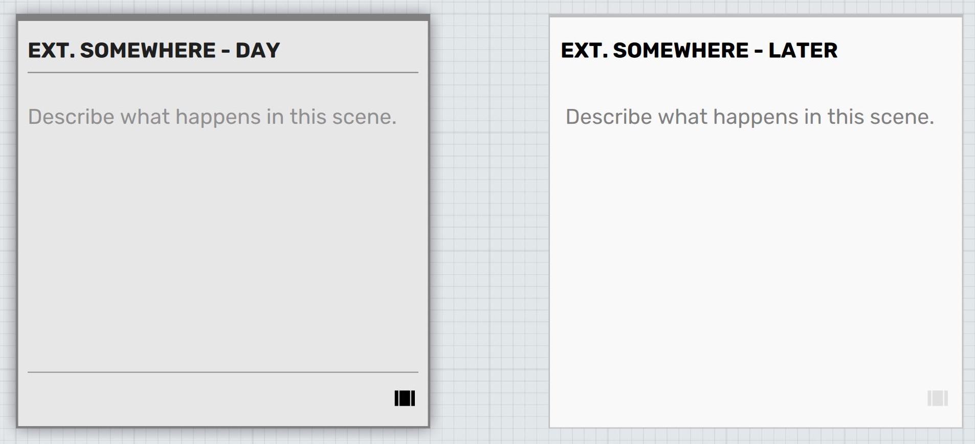 Advanced Structuring Tools » Scrite