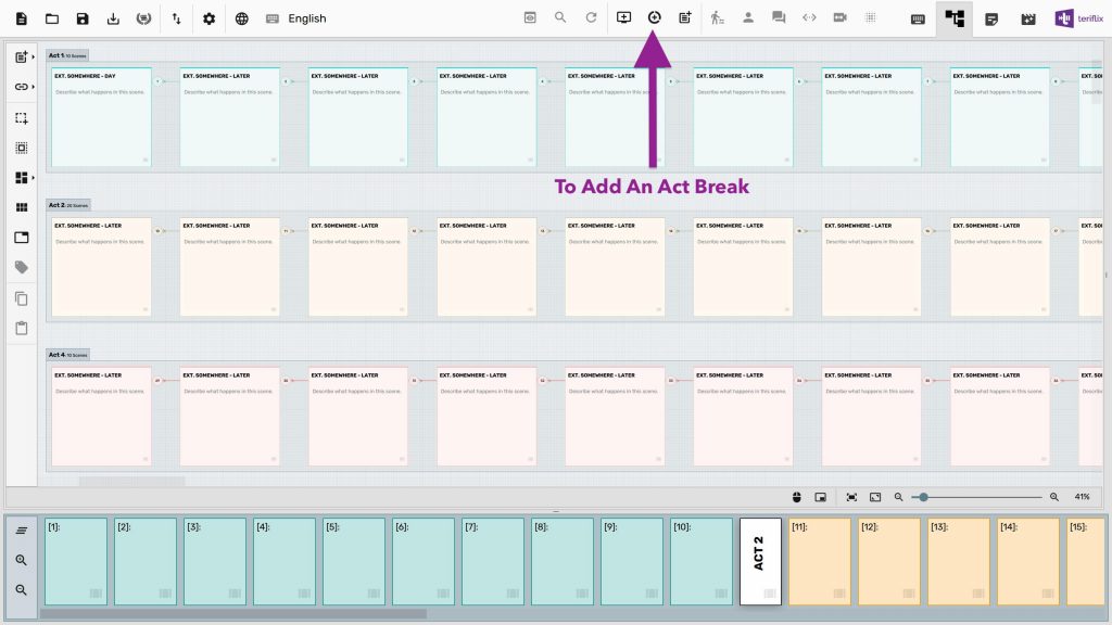 Advanced Structuring Tools » Scrite
