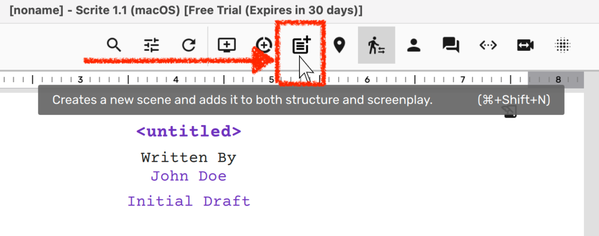 Quick Start » Scrite