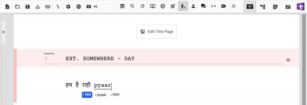 Typing In Multiple Languages » Scrite