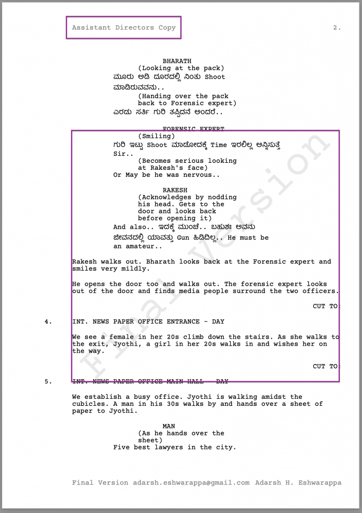 Exporting To Other Formats » Scrite