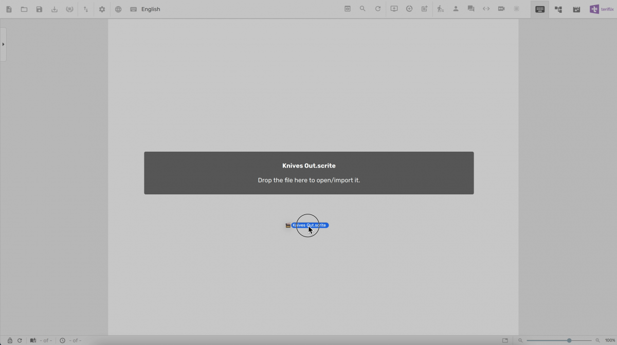 Quick Start » Scrite