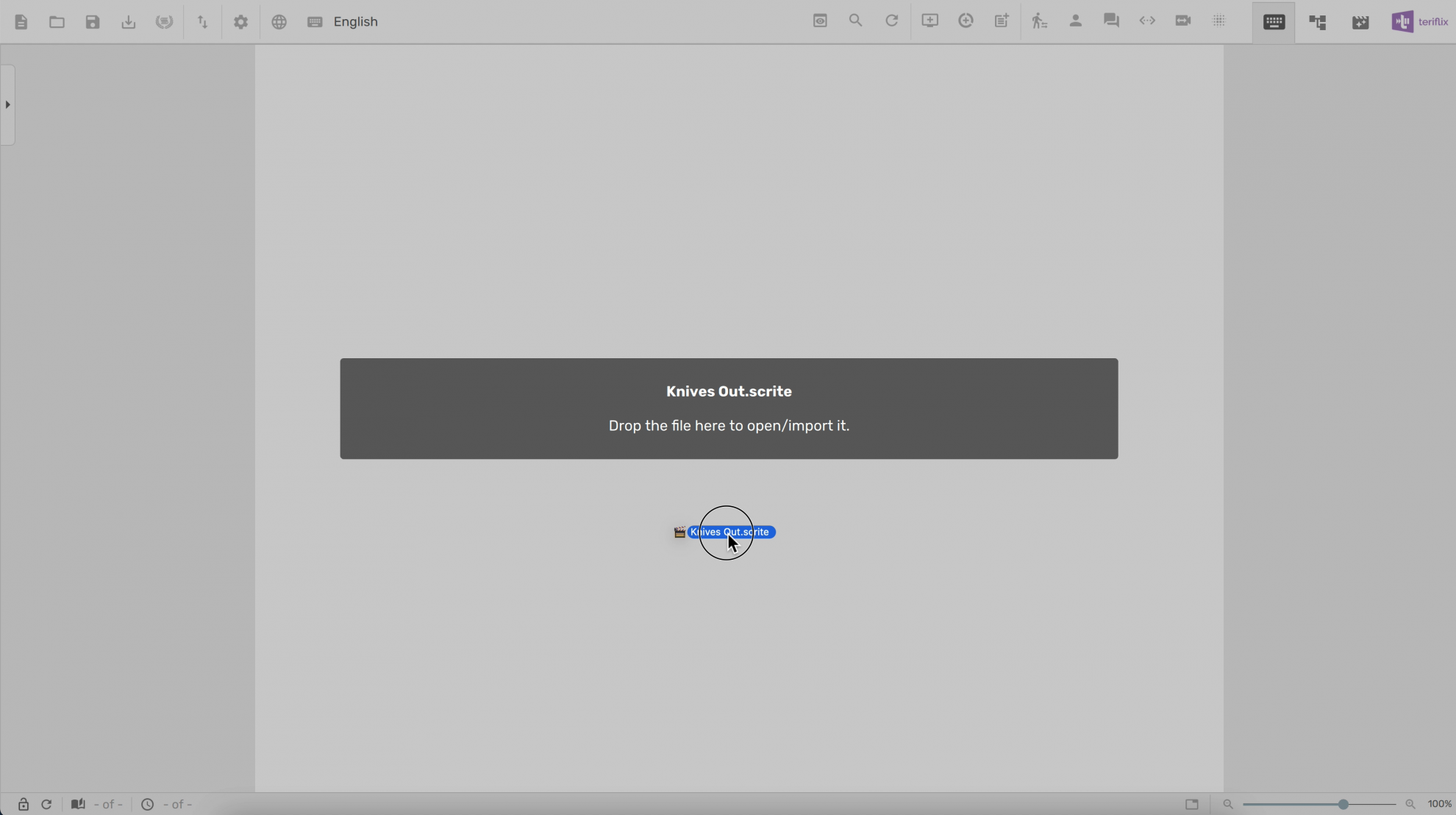 Quick Start » Scrite