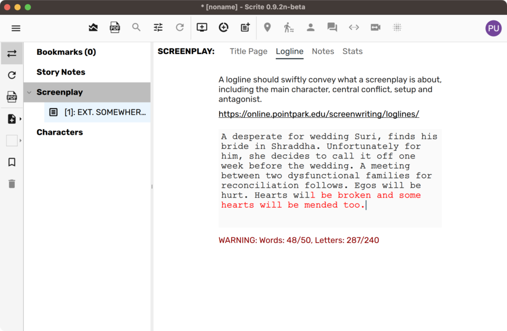 Version 0.9.3 Now Available » Scrite