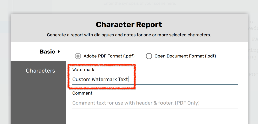 Configuring Watermarks » Scrite