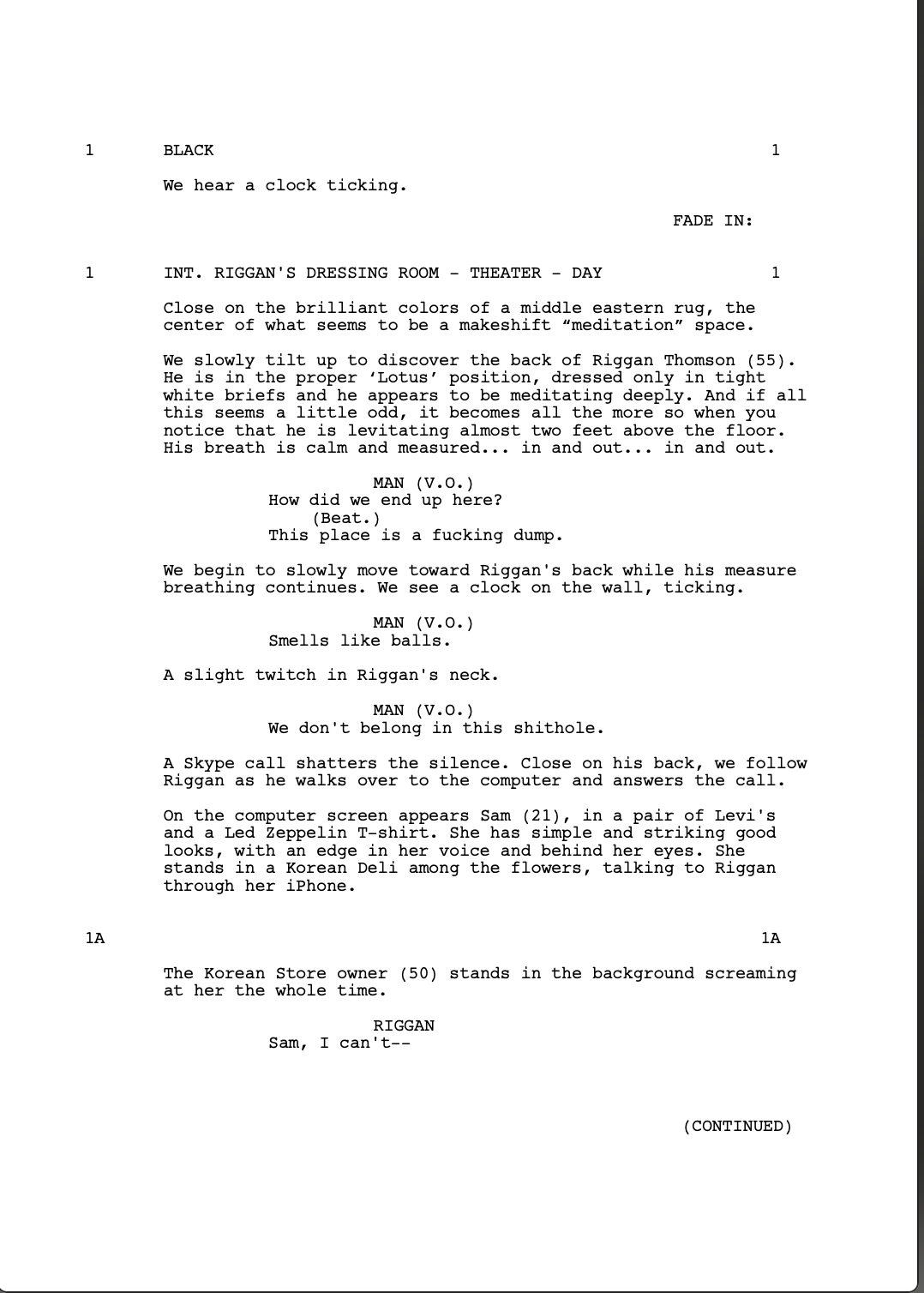 Screenplay Formatting: How To Write An Industry Standard Script » Scrite